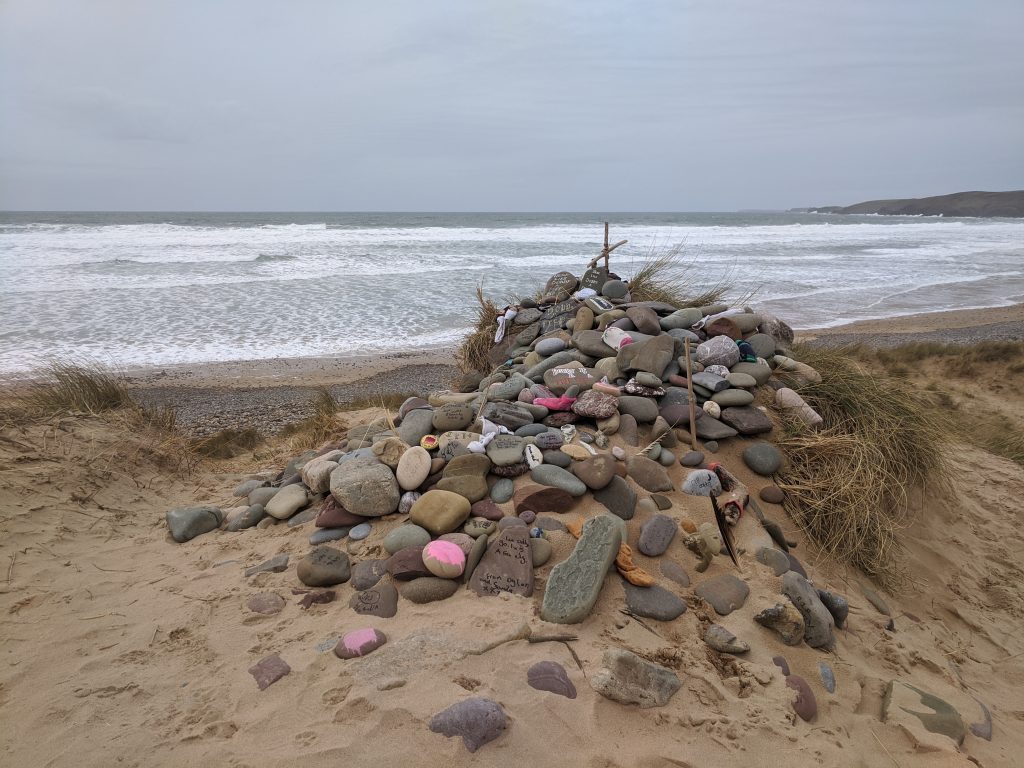 Dobby’s grave – Waters Edge Dale Pembrokeshire